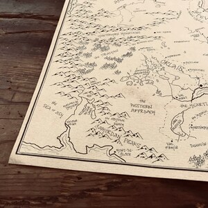 Dragon Age Map of Thedas: Aged, Handmade, Hand Drawn, Authentic Gift ...