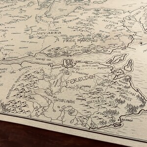 Dragon Age Map of Thedas: Aged, Handmade, Hand Drawn, Authentic Gift ...