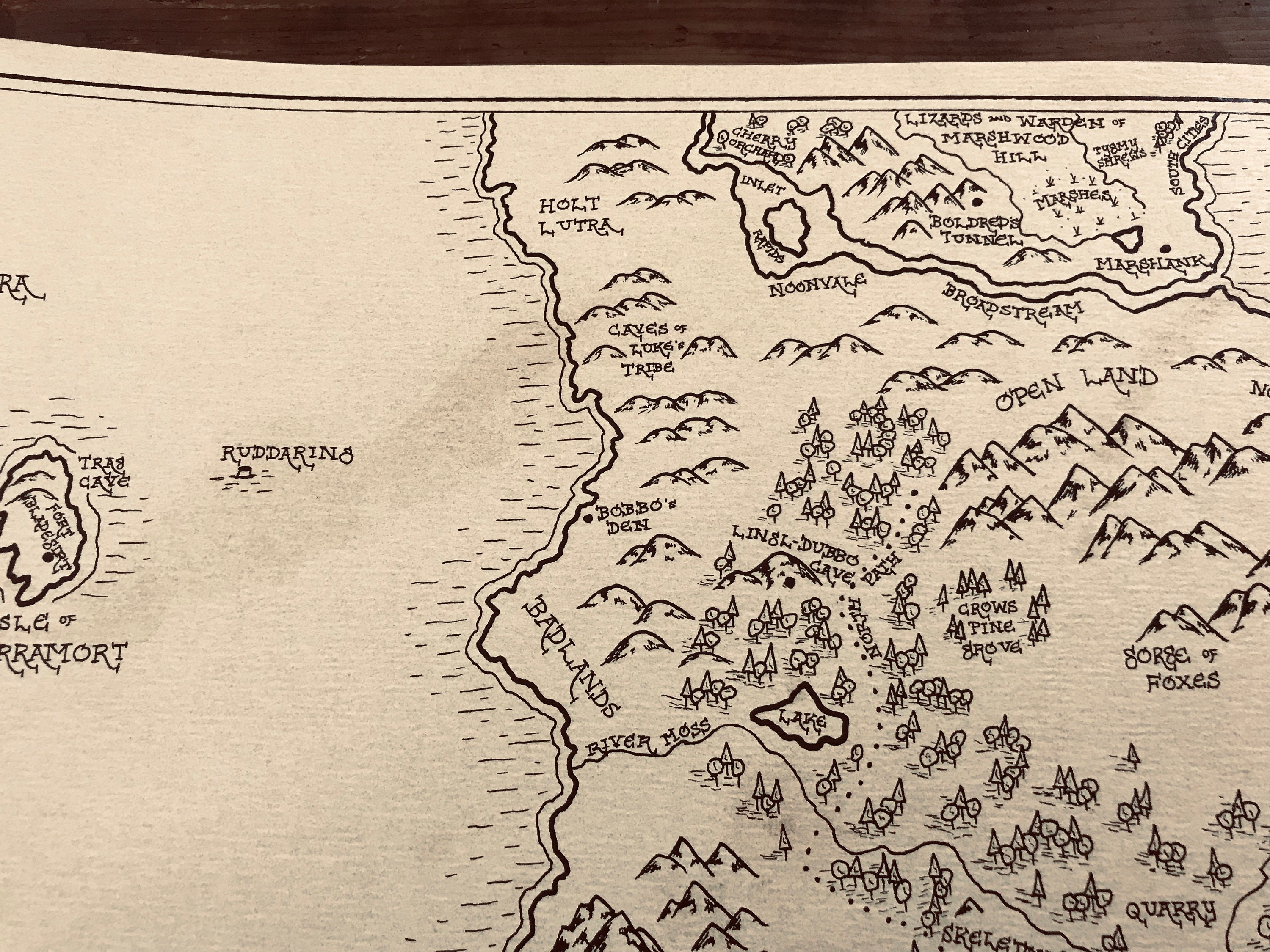 Map of Redwall: Aged Handmade Hand Drawn Authentic Gift - Etsy Canada