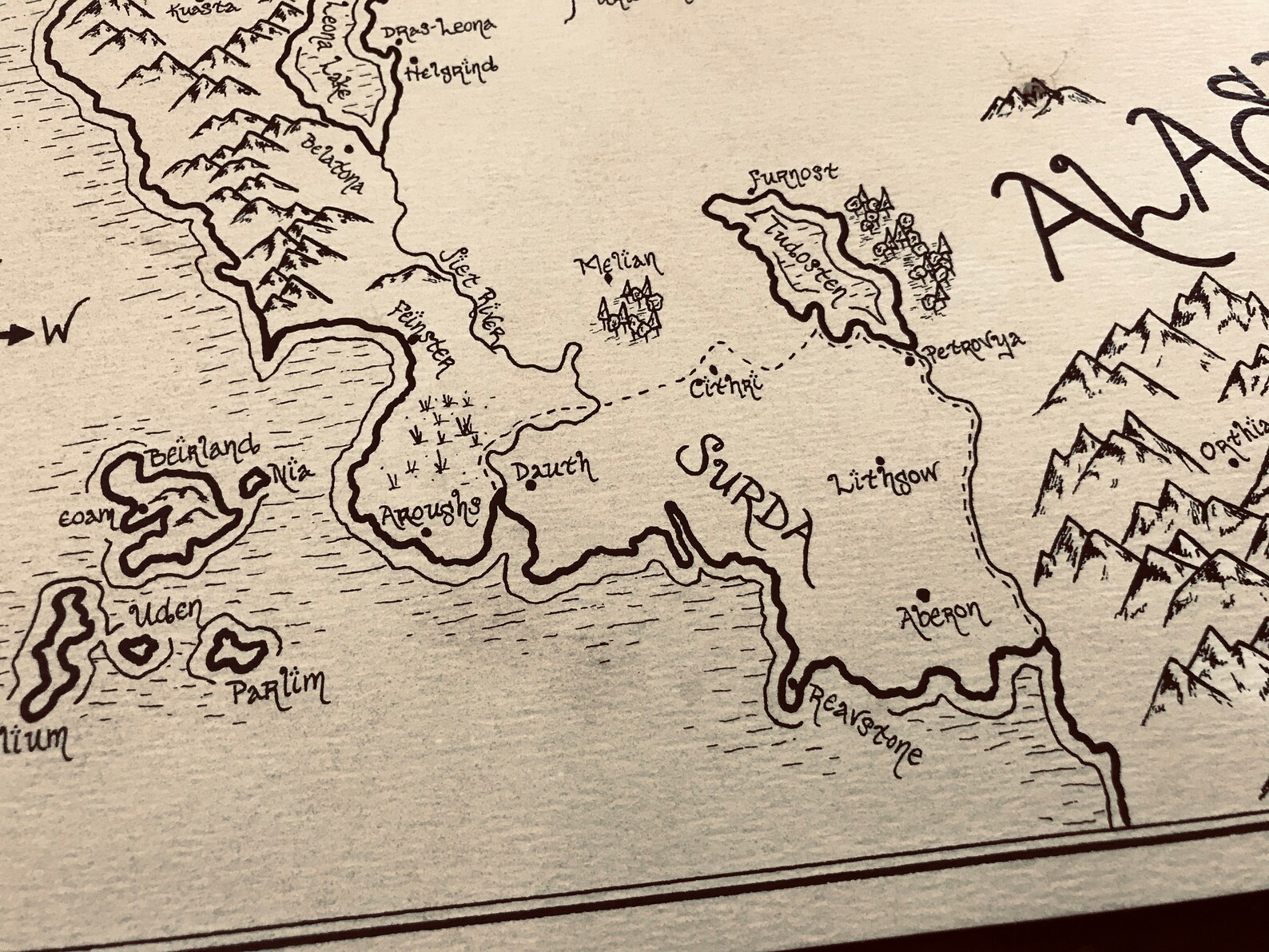 Map of Alagaesia From Eragon: Aged Handmade Hand Drawn - Etsy Canada