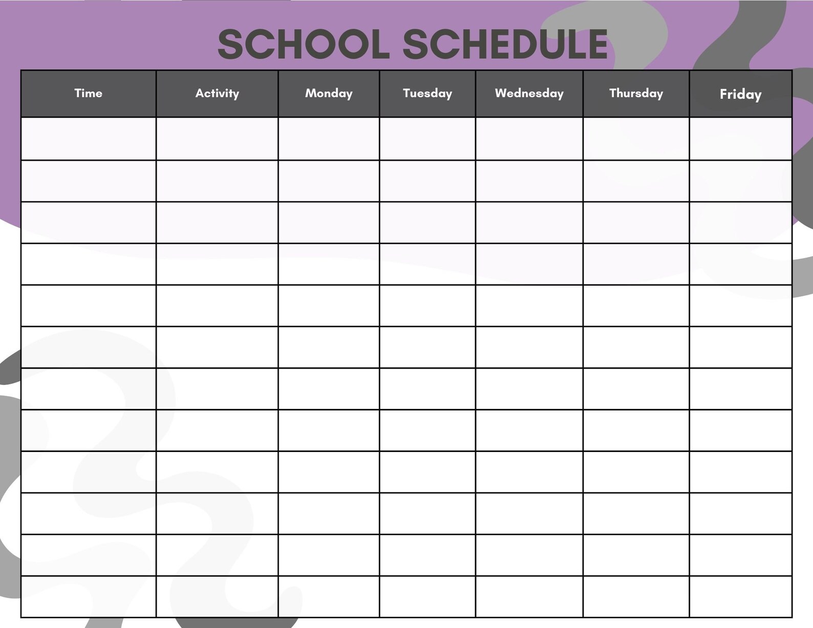 Homeschool School Year Tracker Printable PDF - Daily School Schedules ...