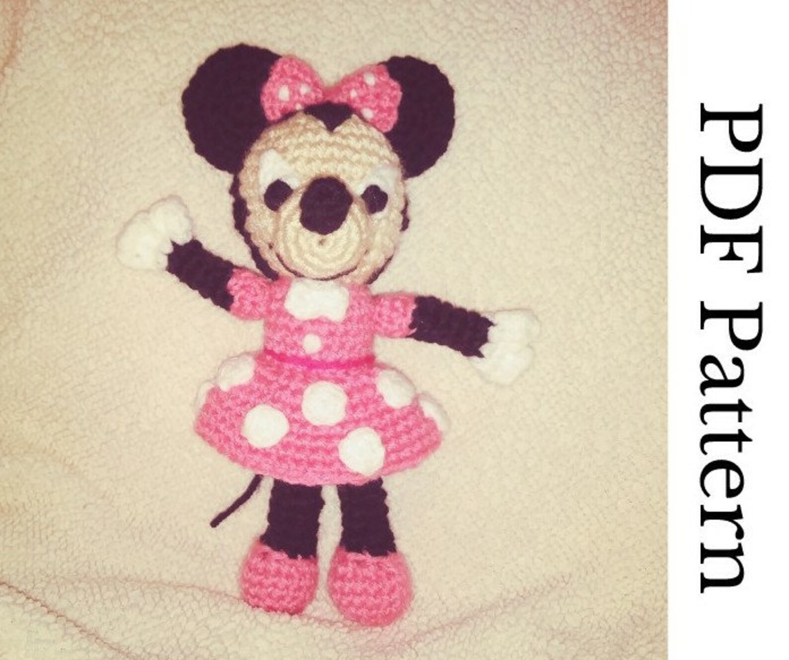 Crochet Minnie Mouse Inspired Amigurumi Doll English PDF Pattern - Etsy