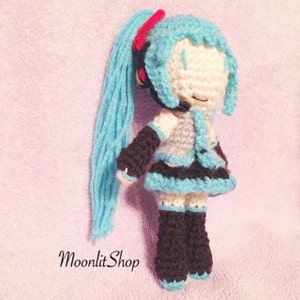 Crochet Hatsune Miku Amigurumi Doll English PDF Pattern - Etsy