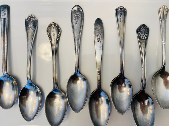 Antique Silver Plate Hotel Spoons Collection - Etsy