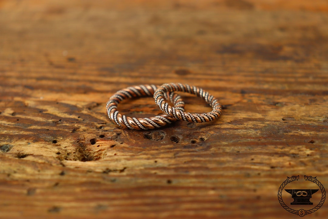 Viking Ring Torc Bronze Sterling Silver Autumn Collection - Etsy