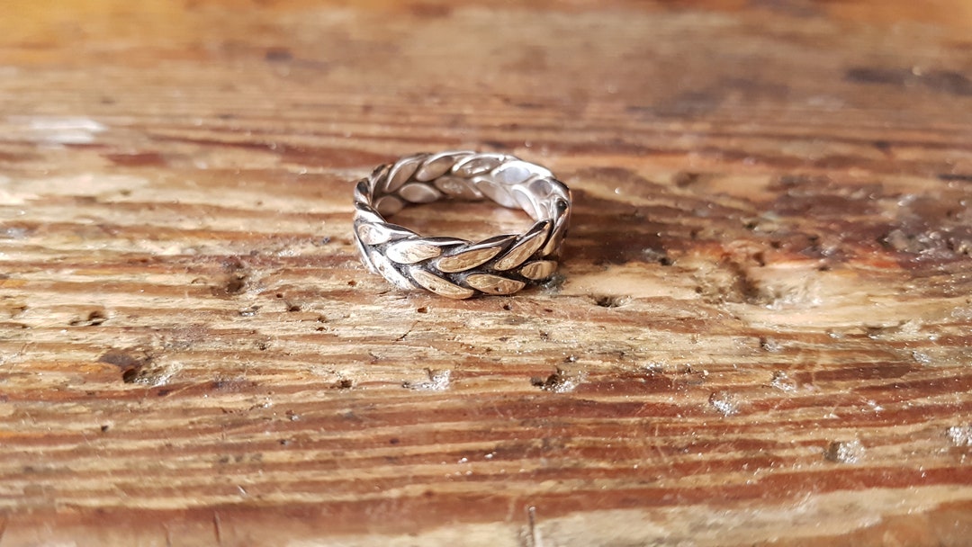 Braided Viking Ring Silver Medieval Celtic - Etsy
