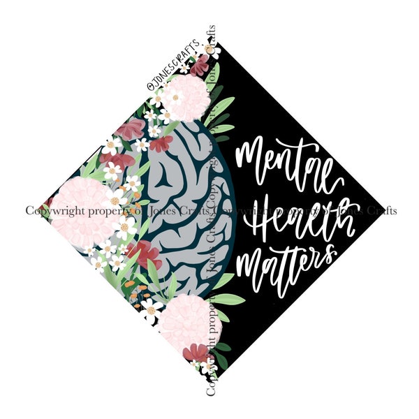 Graduation Cap Topper Psych - Etsy