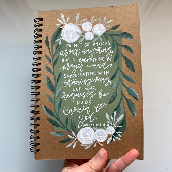 Painted Journal - Etsy