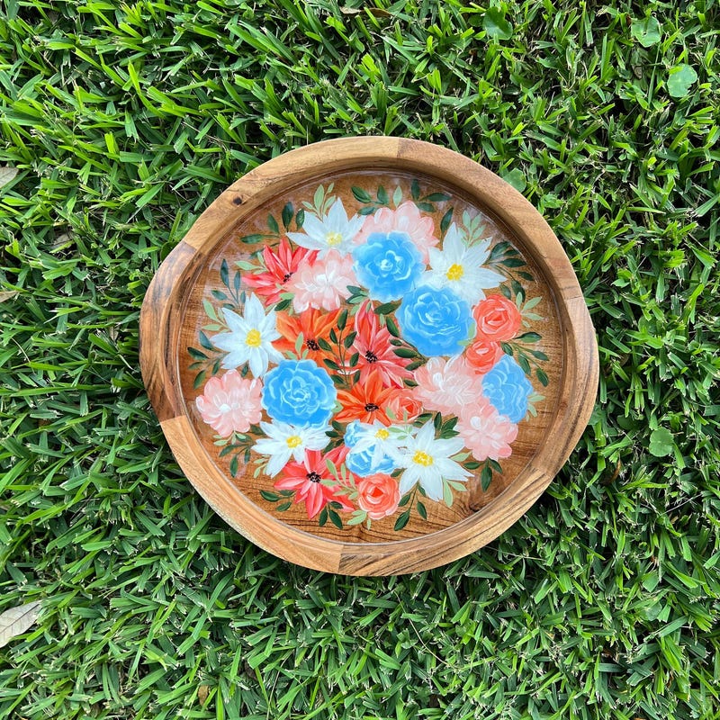 Painted Tray - Etsy