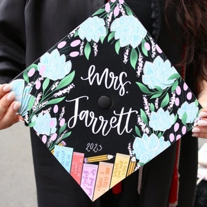 Grad Cap Topper Teacher, Graduation Cap for Teachers, Elementary ...