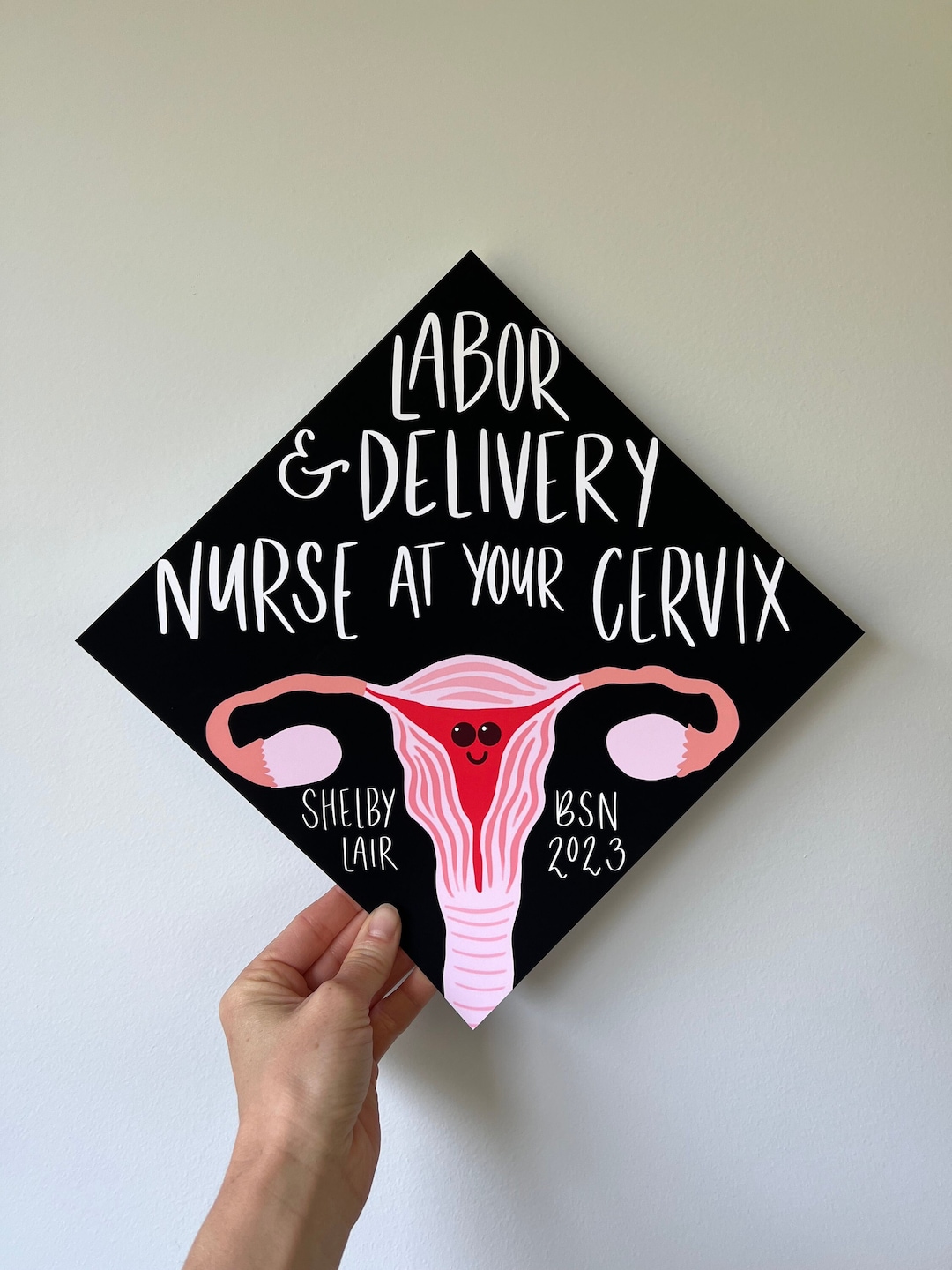 Labor and Delivery Nurse Grad Cap Labor Nurse Nursing Grad - Etsy