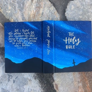 Painted Bible Hand Painted Bible Custom Painted Bible - Etsy