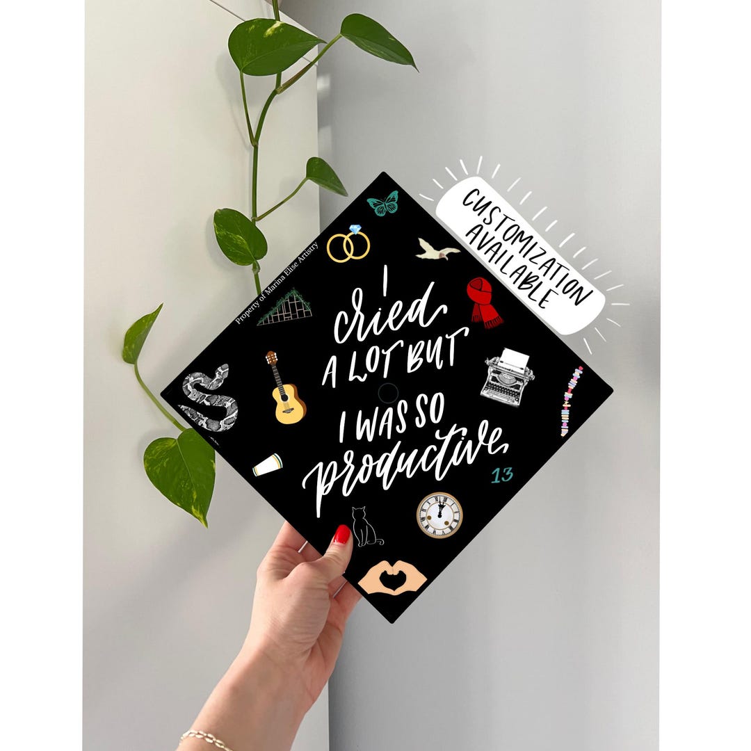 Taylor Swift Graduation Cap, Eras Grad Cap, Lover Era Graduation Cap ...
