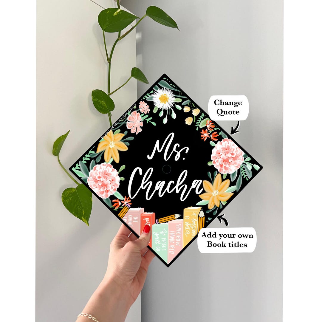 Graduation Cap for Teachers, Elementary Education, Teacher Grad Cap ...