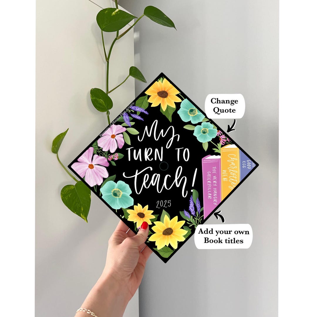 Grad Cap Topper Teacher, Graduation Cap for Teachers, Elementary ...