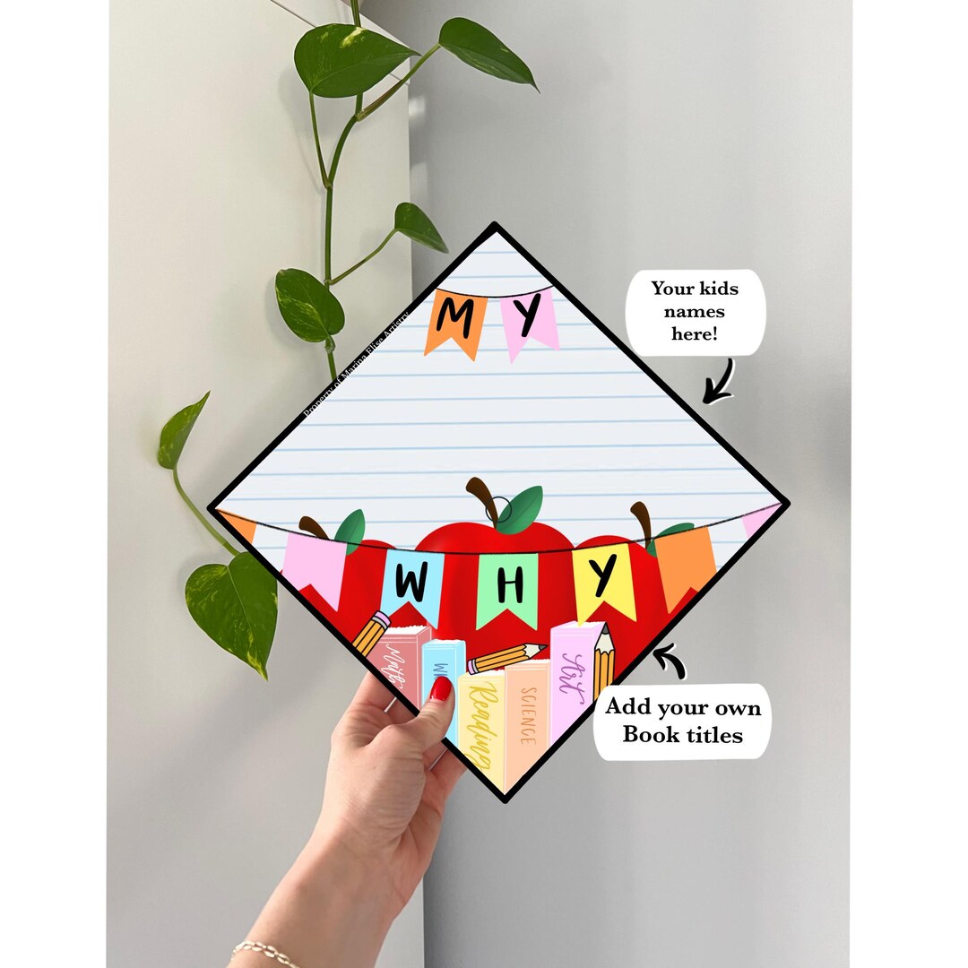 Grad Cap Topper Teacher, Graduation Cap for Teachers, Elementary ...