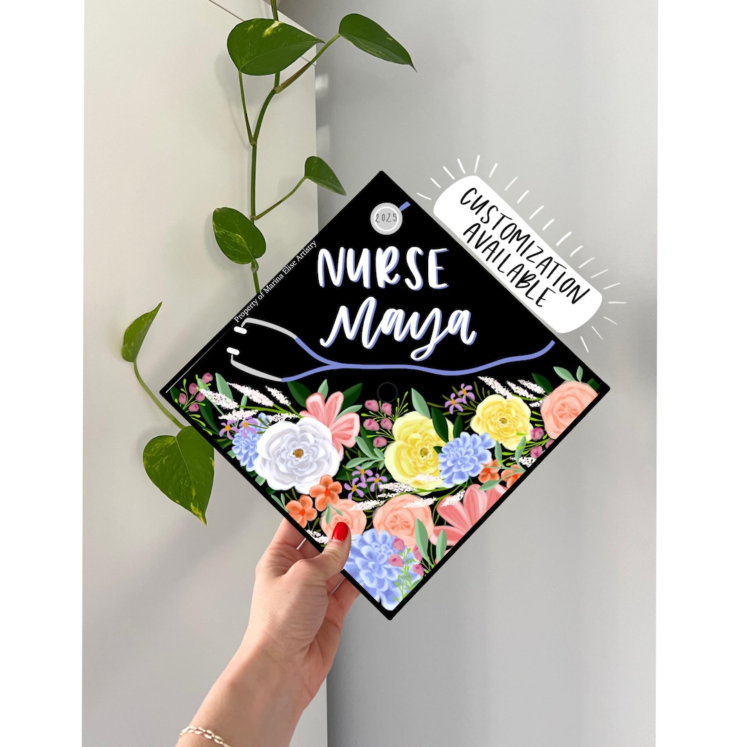 Nurse Graduation Cap Topper, Nursing Grad Cap Topper, Graduation Cap ...