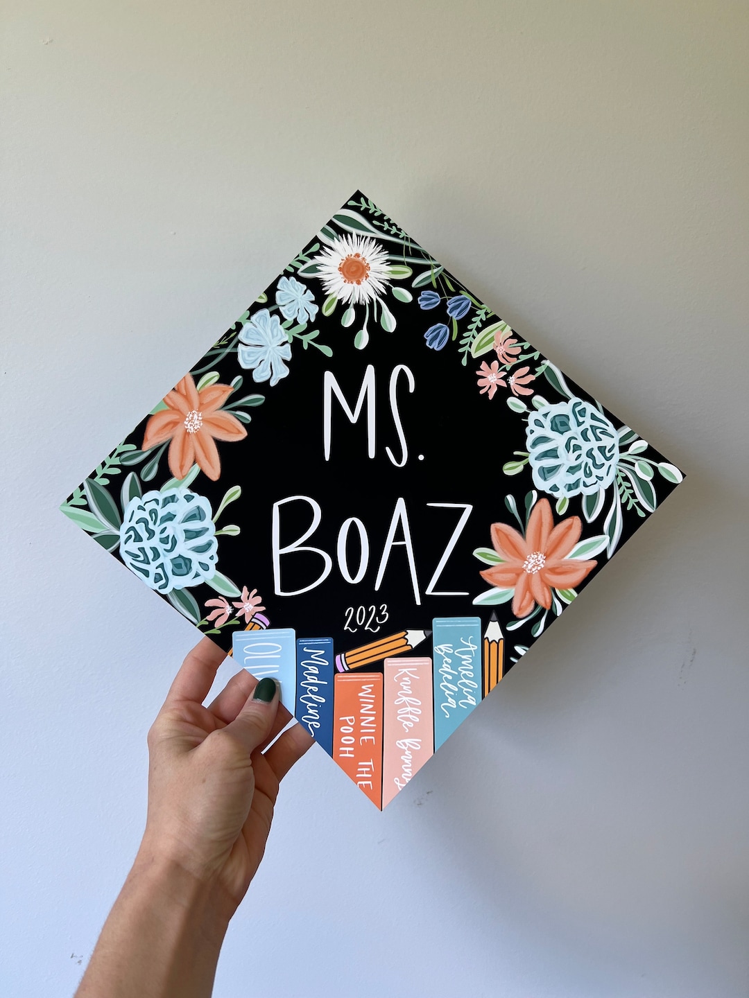 Teacher Graduation Cap Graduation Cap Topper Graduation Cap - Etsy