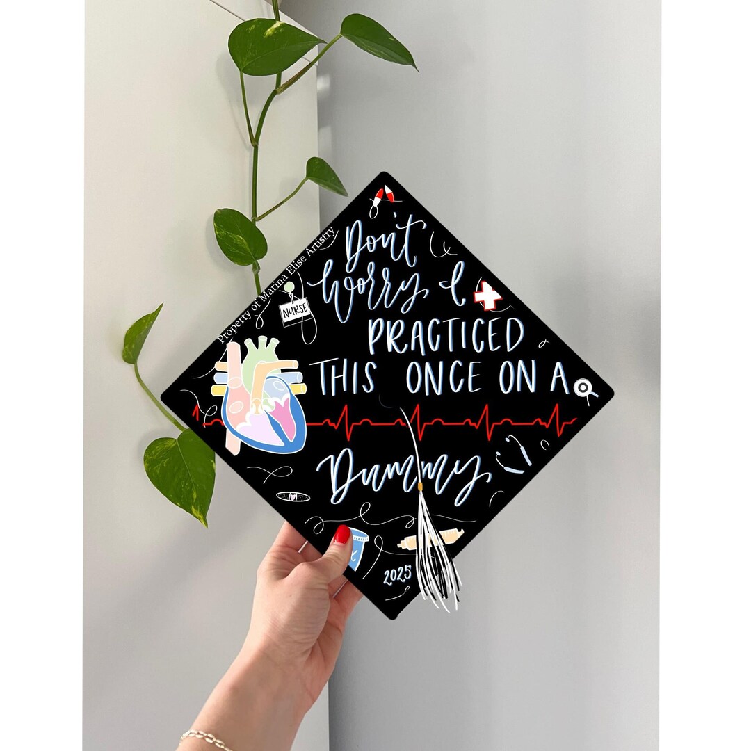 Nurse Graduation Cap, Nursing Grad Cap, Custom Nurse Topper ...