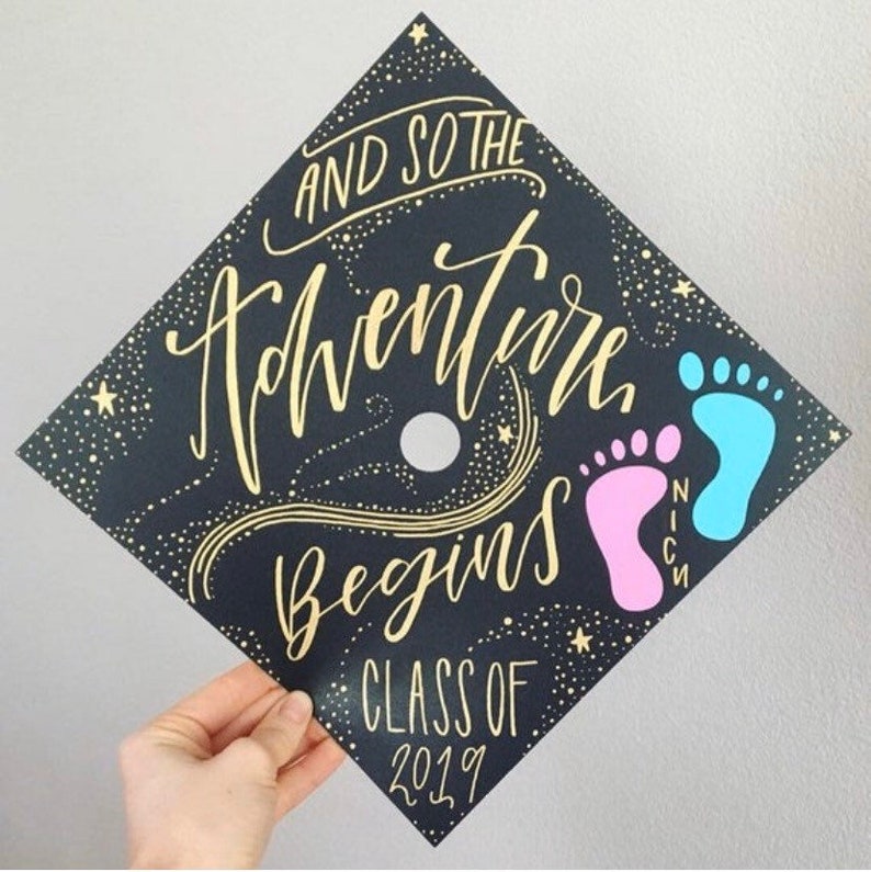 Personalized Grad Cap Topper Grad Cap Design Hand Painted - Etsy