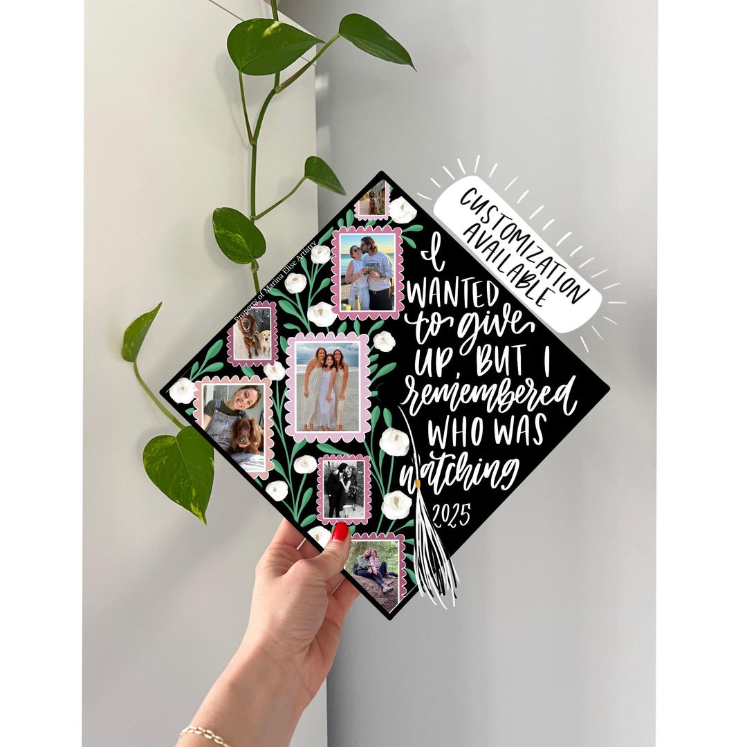 Custom Photo Collage Grad Cap, Memory Grad Cap, Grad Cap Topper, Custom ...