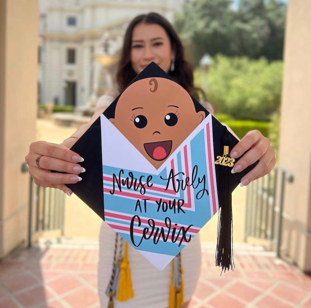 Labor and Delivery Nurse Grad Cap Labor Nurse Nursing Grad - Etsy