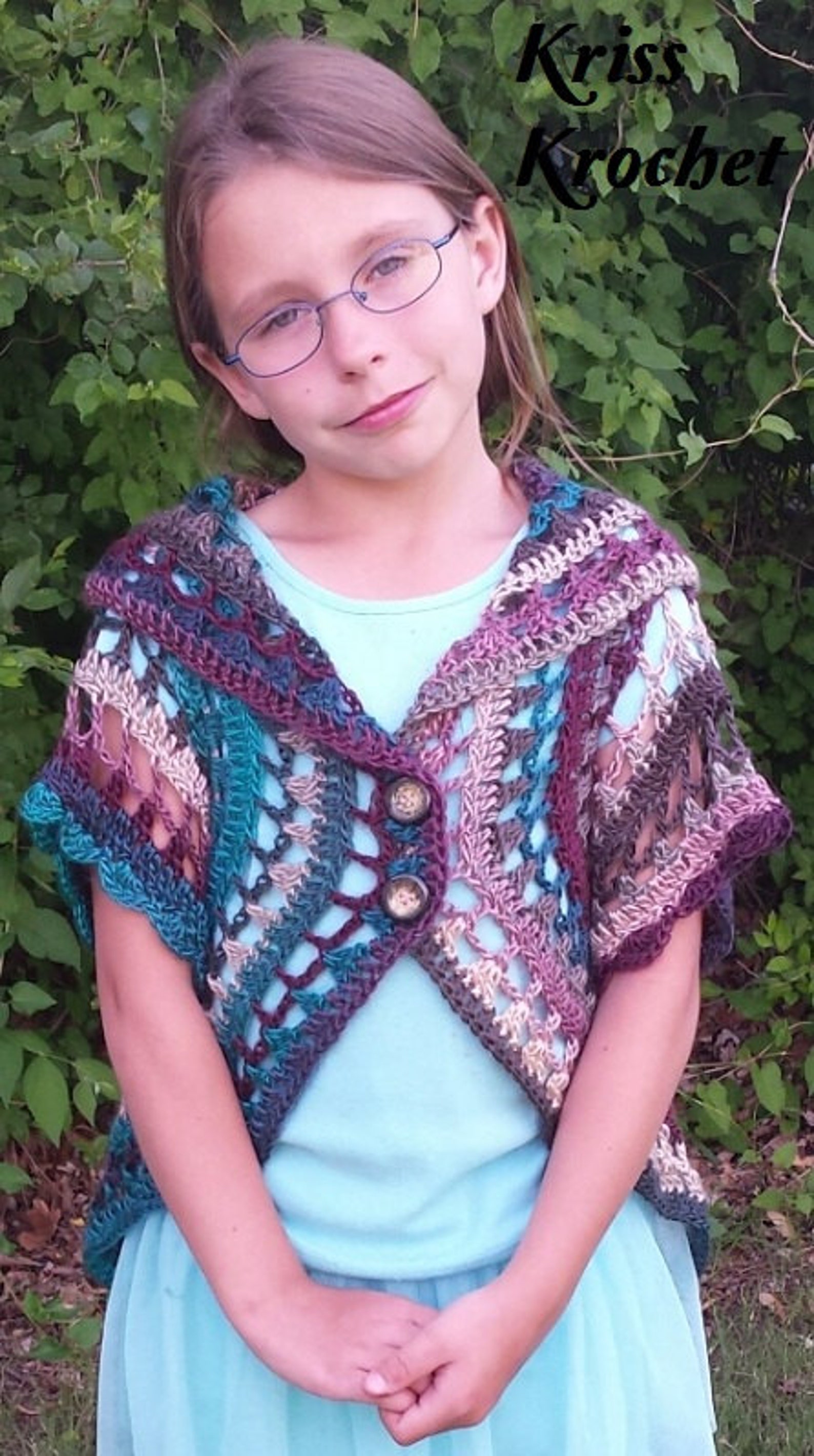Girls Light Spring Circle Jacket Crochet Hippie Boho Sweater - Etsy