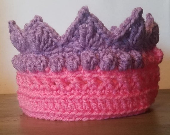Small Cute Crochet Crown Ear Warmer Princess Crown Snow Queen | Etsy