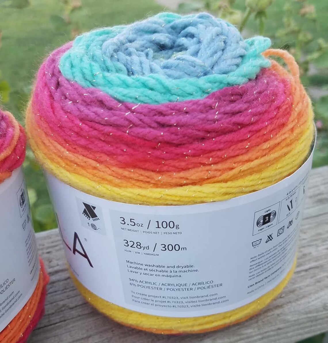 YARN Lion Brand Mandala Sparkle Crux 300 M 3.5 Oz 100 G - Etsy