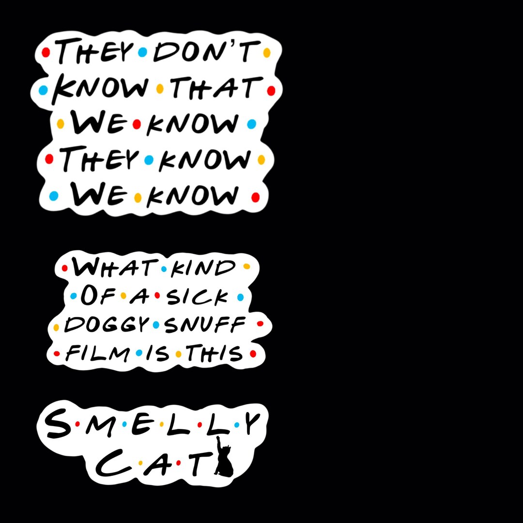 Smelly Cat Sticker Bundle Pack of Three Svg Digital Download - Etsy