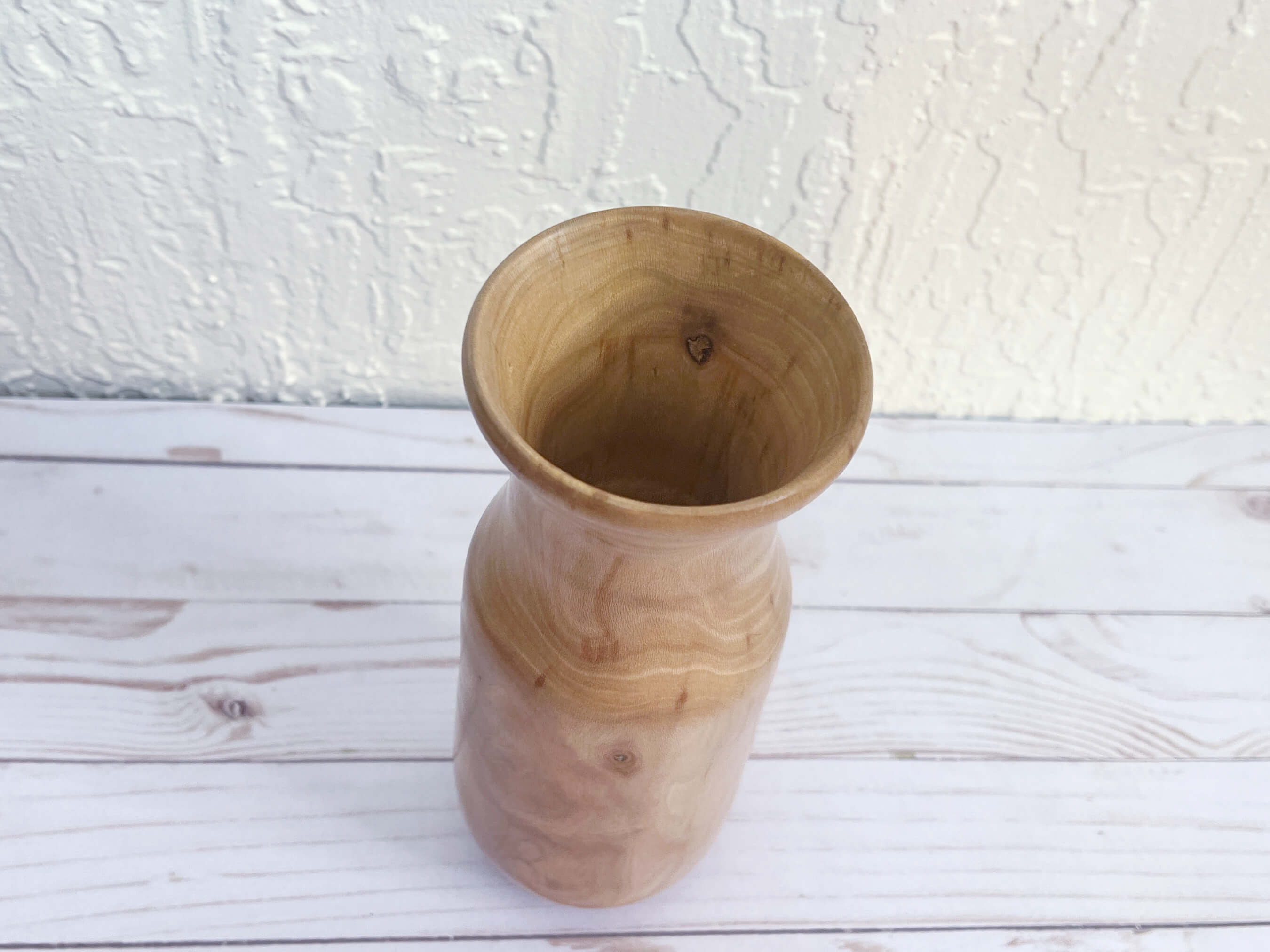 Wooden Weed Pot Faux Flower Vase Dried Flower Vase Milk Bottom Style ...