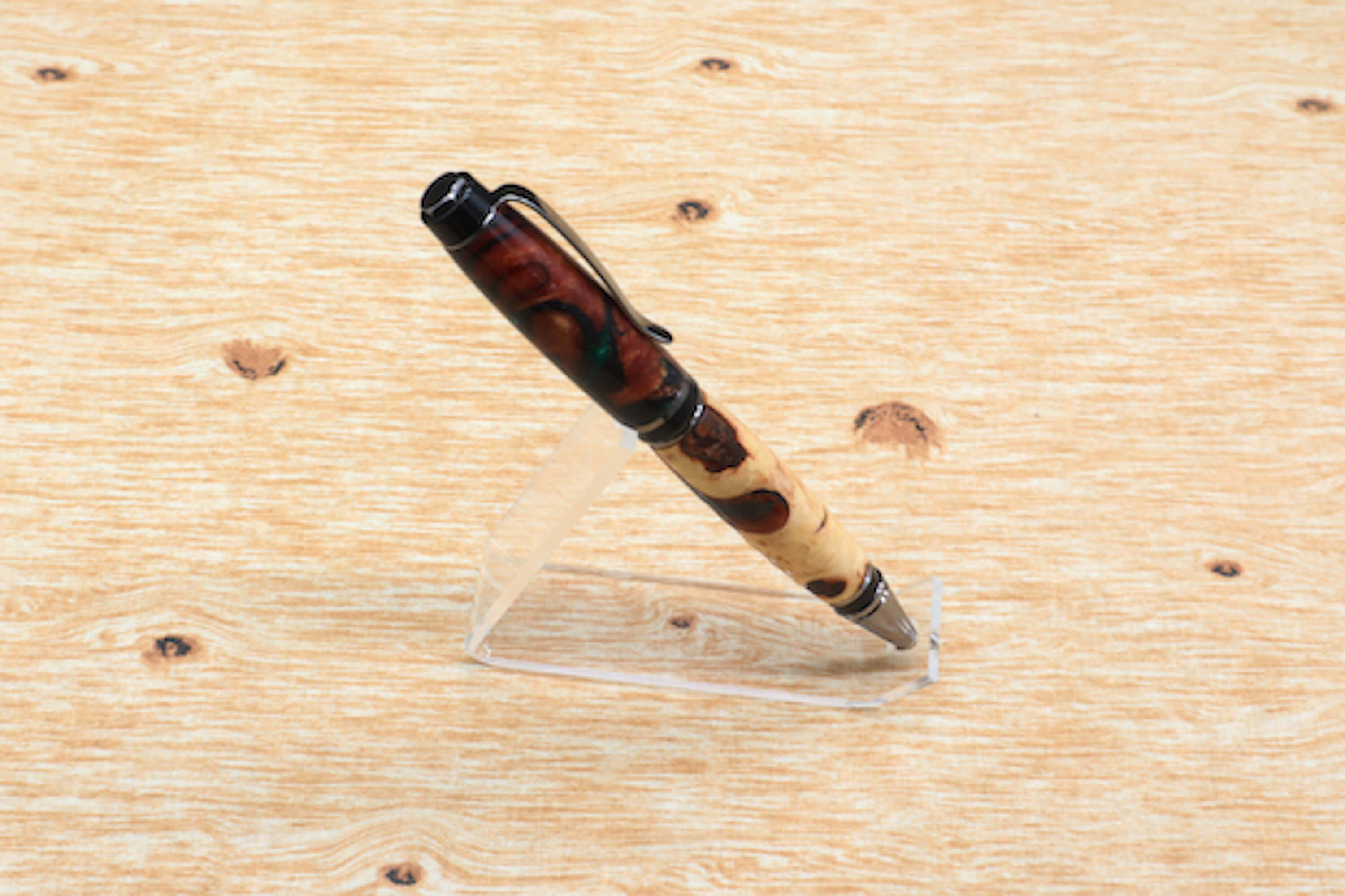 Big Ben Cigar Pen, Wood and Resin Twist Pen, Maple Burl Big Ben Cigar ...