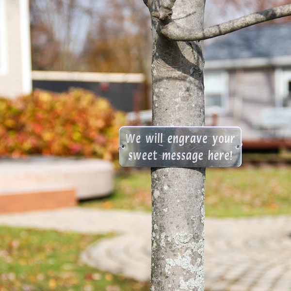 Memorial Plaque for Tree - Etsy