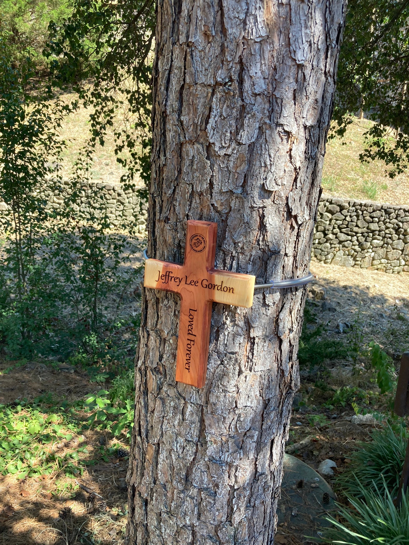 Personalized Cross: Outdoor Tree Marker (8x11) - Etsy