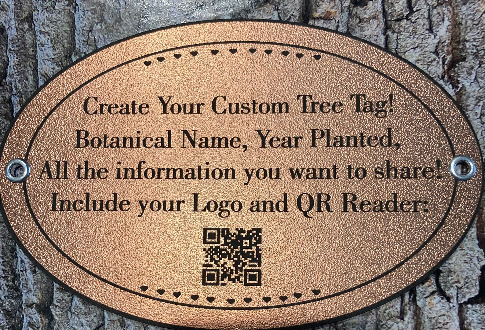 Tree Plaque bracelet Memorial Tree Tags. Tree Markers. Safe & Gentle to ...