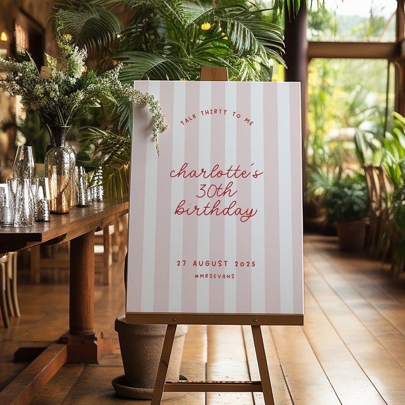 30th Birthday Sign - Etsy