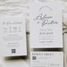 DAZZLE Wedding Invitation With QR Code, Minimal Wedding Invite Suite ...