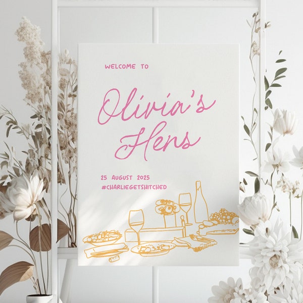 Italian Hens Invite - Etsy