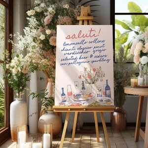 TOSCANO Quirky Bar Menu Sign Template, Hand Drawn Scribble Illustrated ...