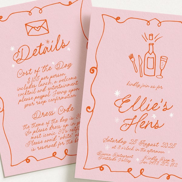 Hen Party Invite - Etsy