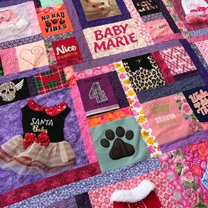 Handmade Memory Quilt From Pet Clothing - Etsy
