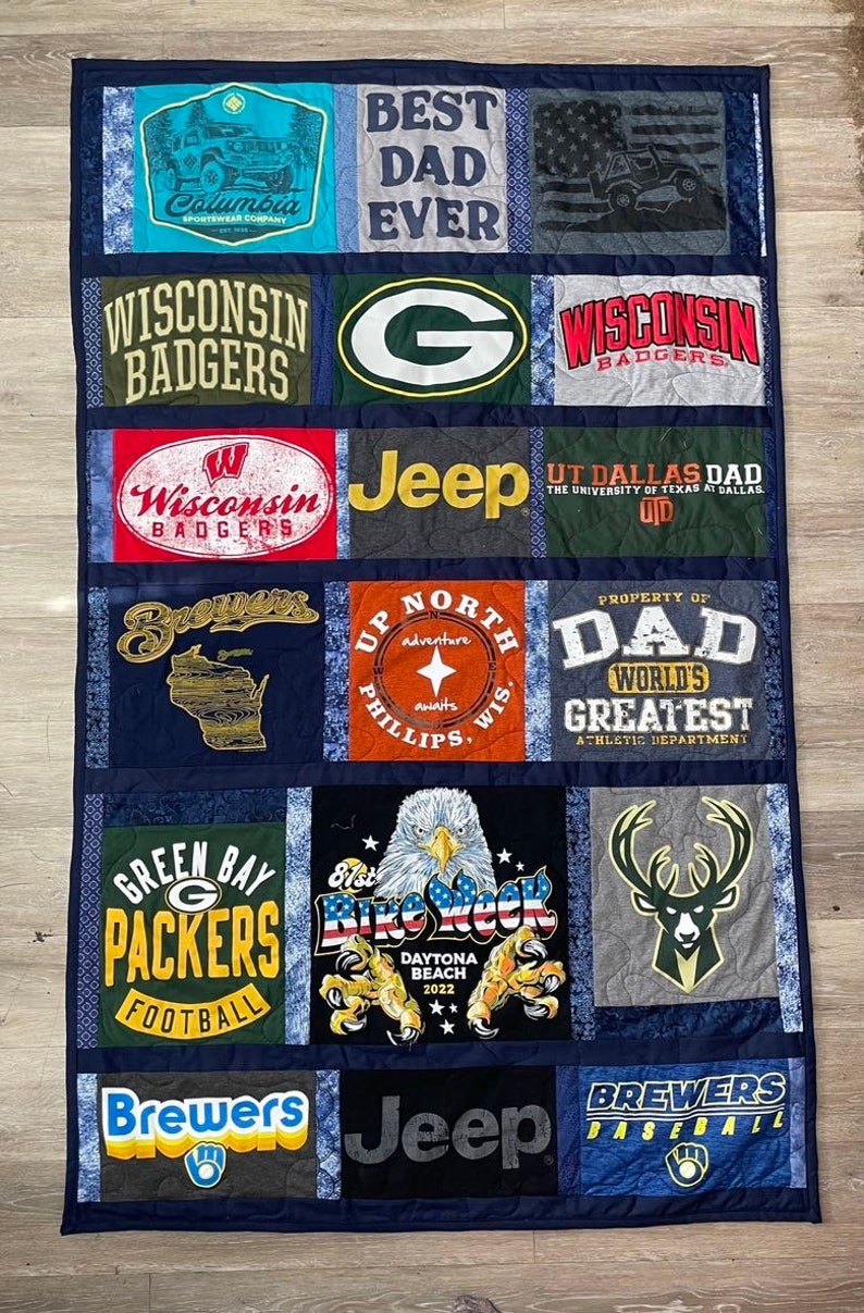 T Shirt Quilt, Clothing Quilt, in Memory Gift - Etsy