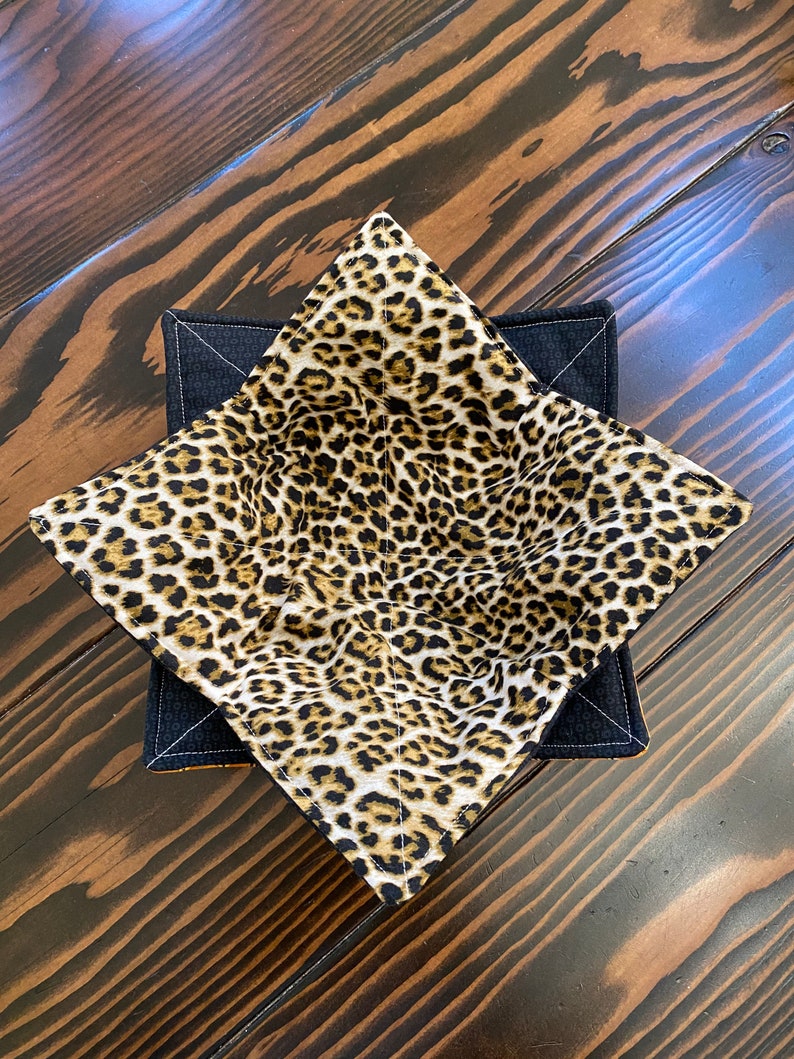 Cheetah Leopard Print Soup Bowl Cozy - Etsy