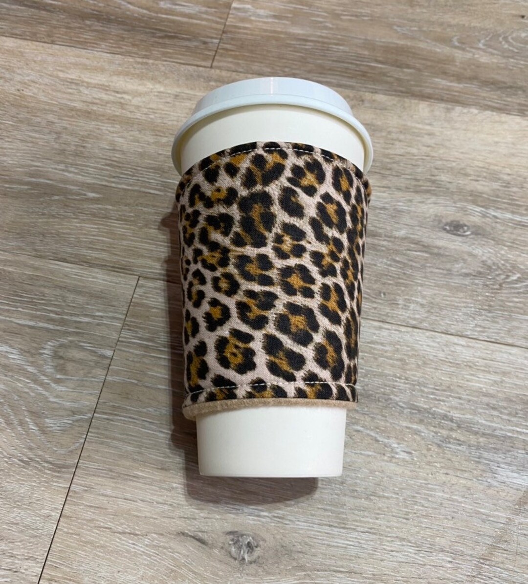 Leopard Print Cup Cozy: Reusable Coffee Sleeve - Etsy