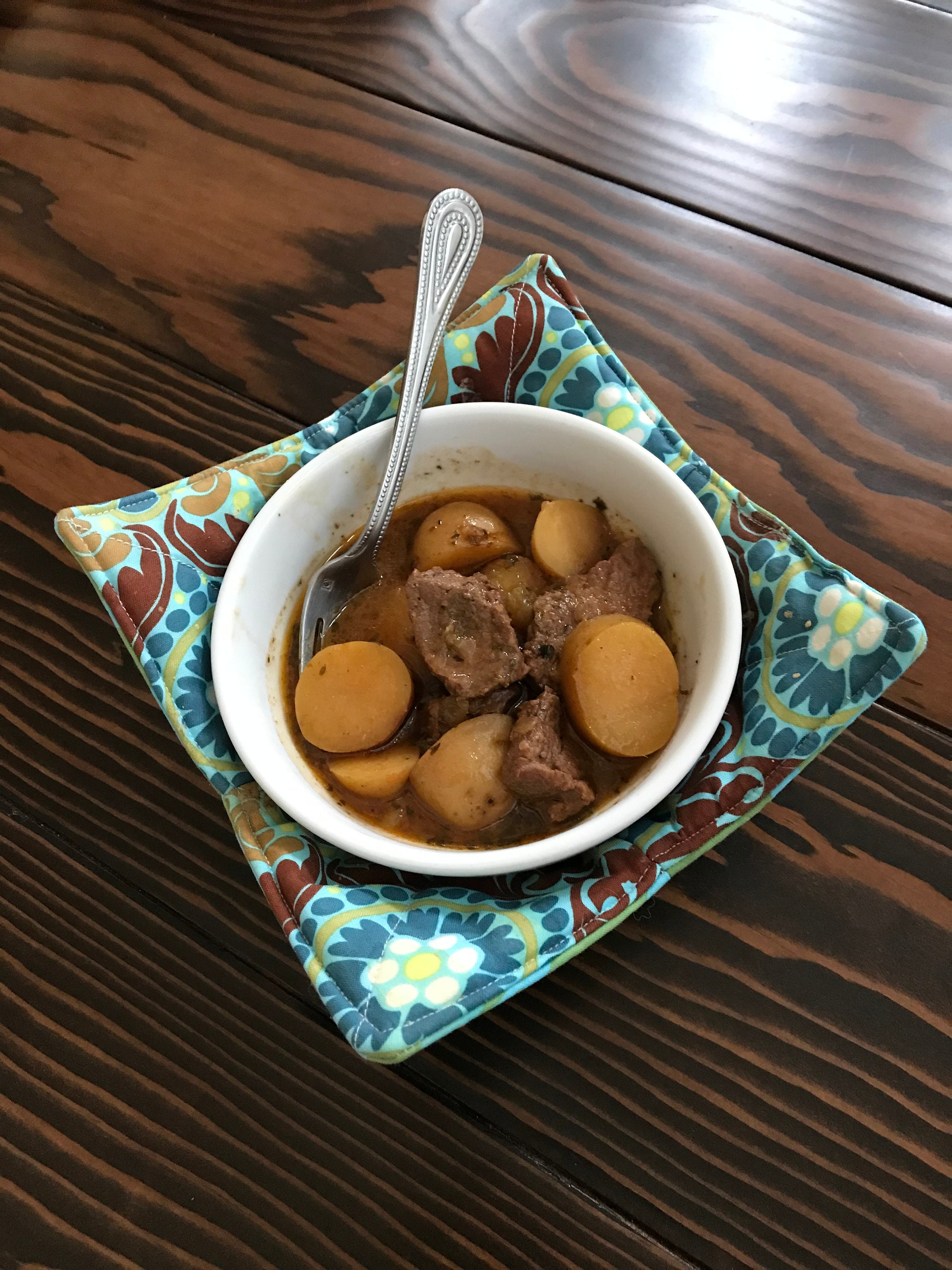 Maroon Deer Antler Soup Bowl Cozy | Etsy