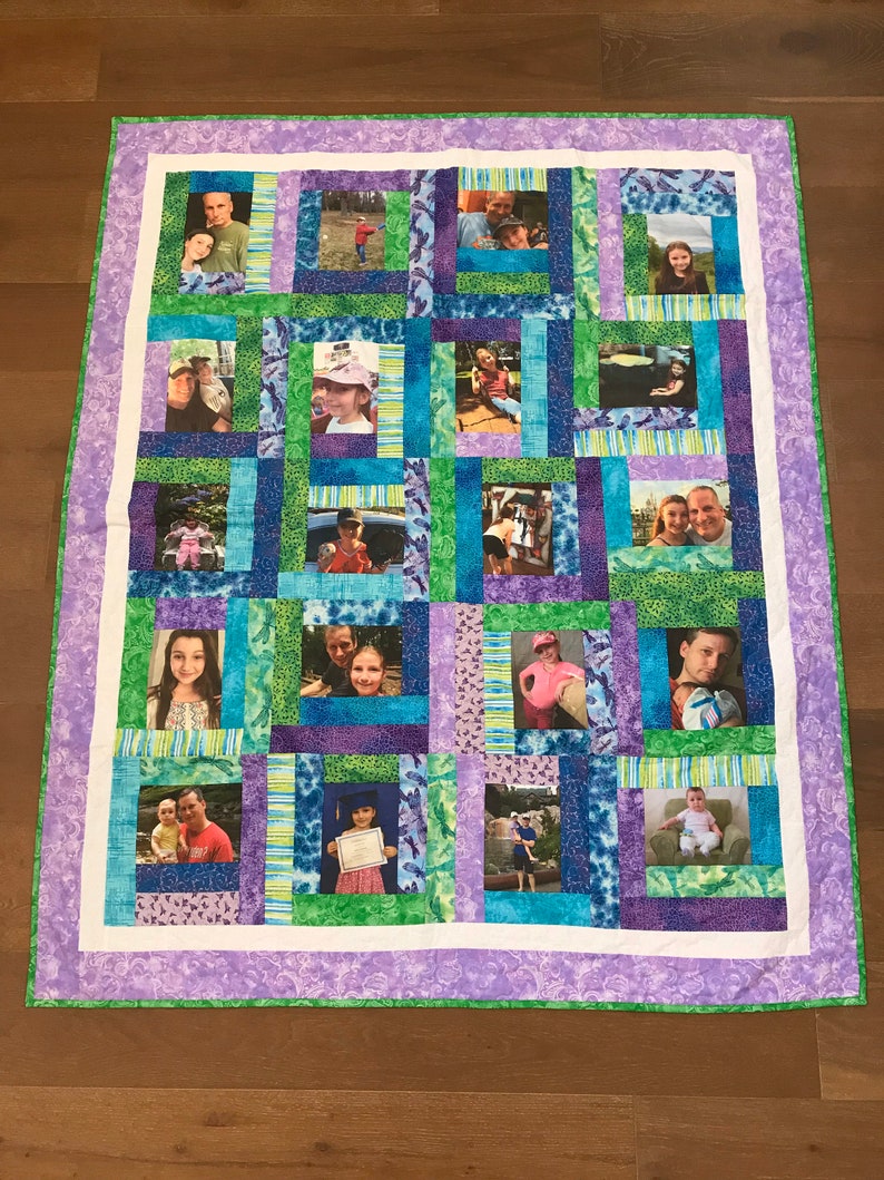 Handmade Photo Memory Quilt - Etsy