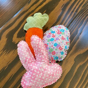 Easter Bunny, Easter Egg, Carrot Decoration for Farmhouse Tiered Tray ...