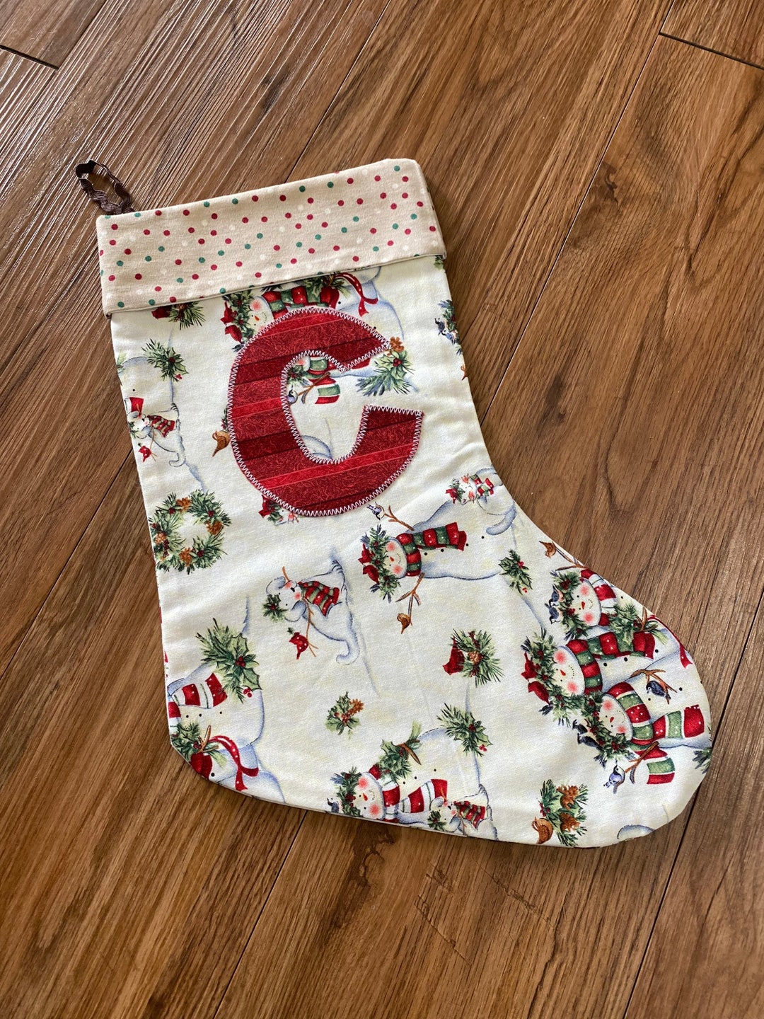 Snowman Christmas Stocking - Etsy