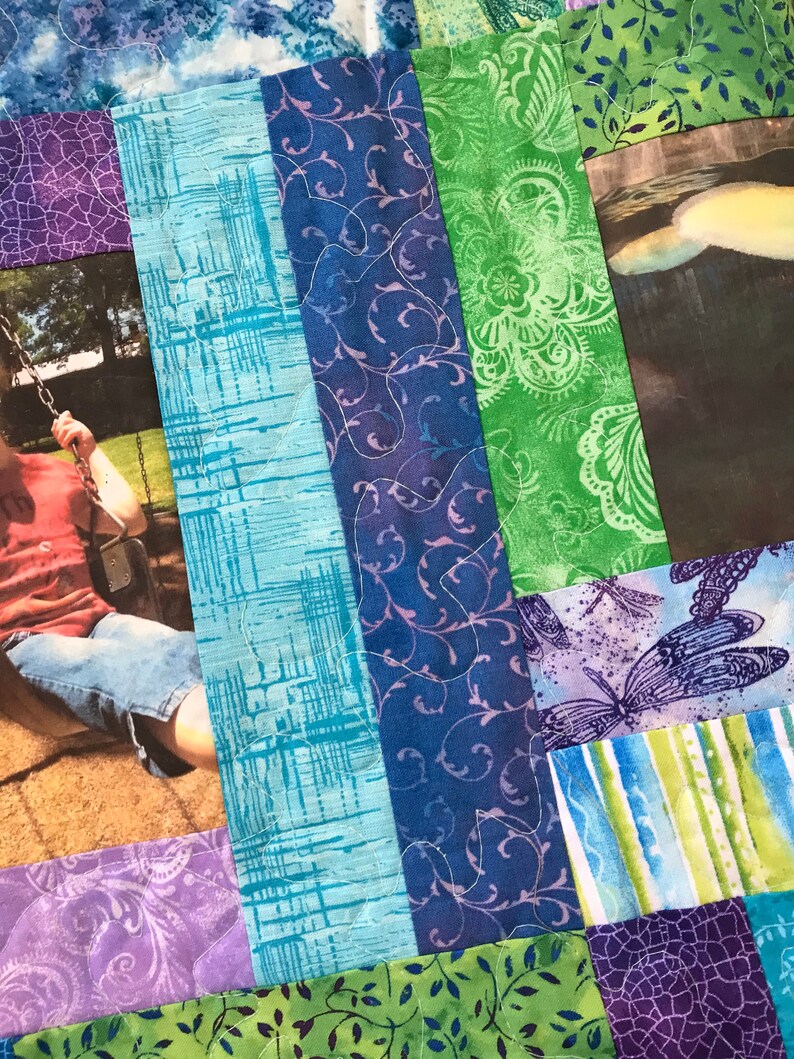 Handmade Photo Memory Quilt - Etsy