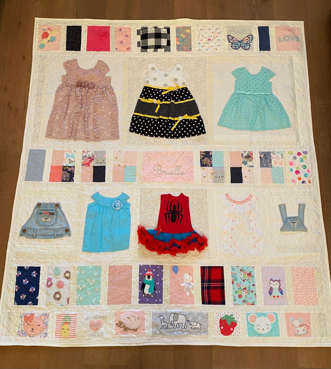 Handmade Memory Quilt From Baby Clothes - Etsy